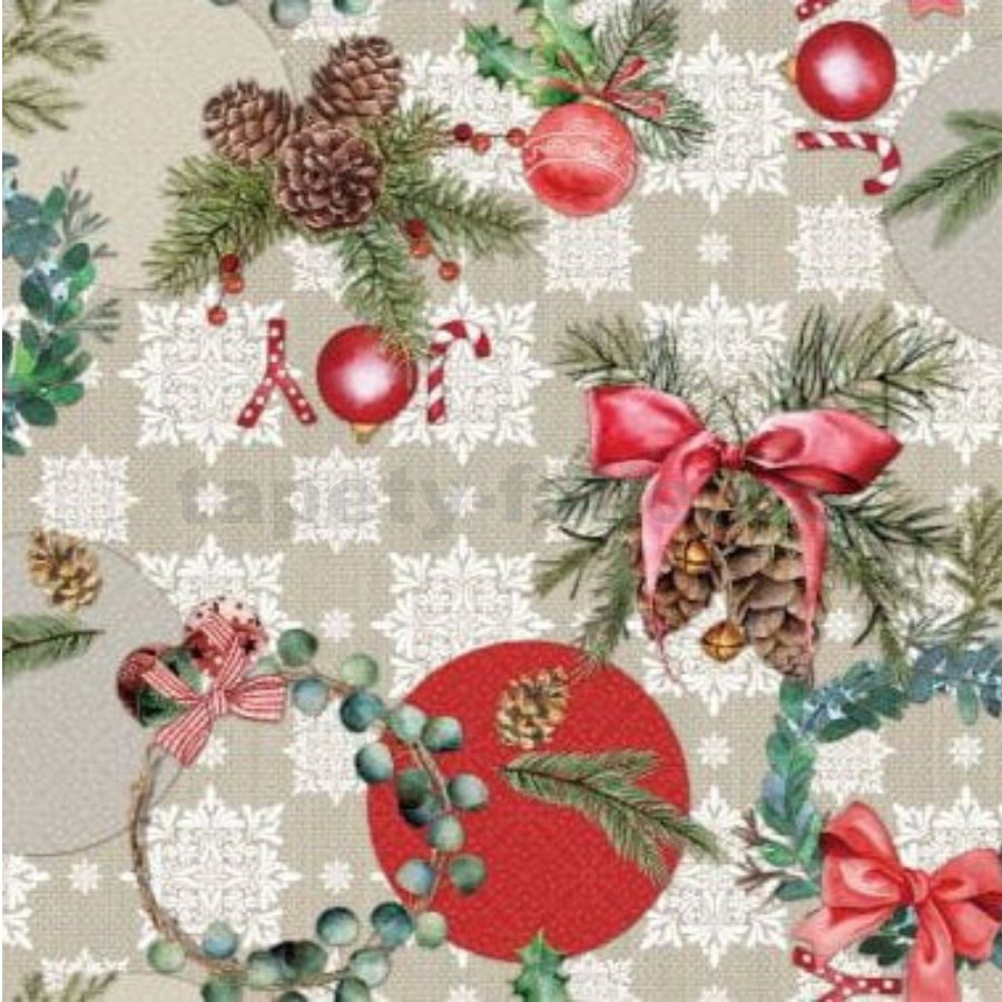 Ubrus metráž vánoční motiv XI. | tapety-folie.cz